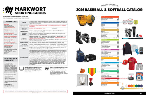 2026 Markwort Baseball Catalog