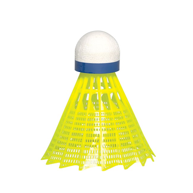 JEX 700 Tournament Grade Shuttlecock - Cork Base - Yellow Skirt - 6 Pi