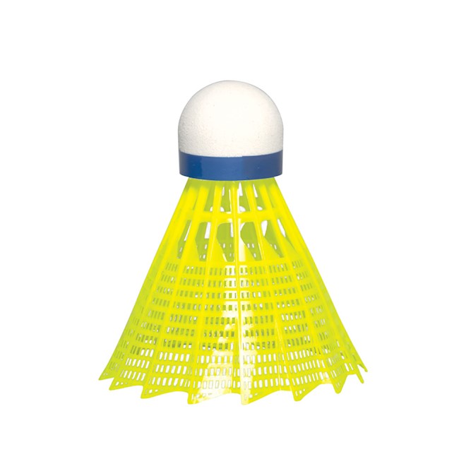 JEX 600 Official Grade Nylon Shuttlecock Foam Base - Medium Speed - Ye