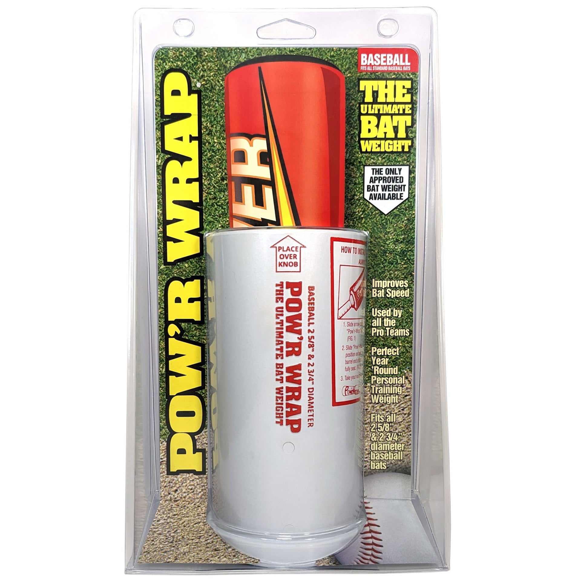 Pow'r Wrap Baseball Bat Weight 24 Oz - Retail Packaging